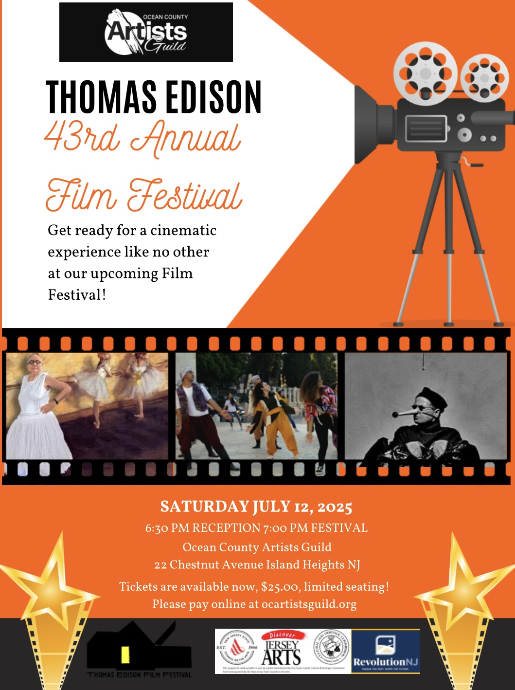 43rd Thomas Edison Film Festival - Ocean County Artists' Guild