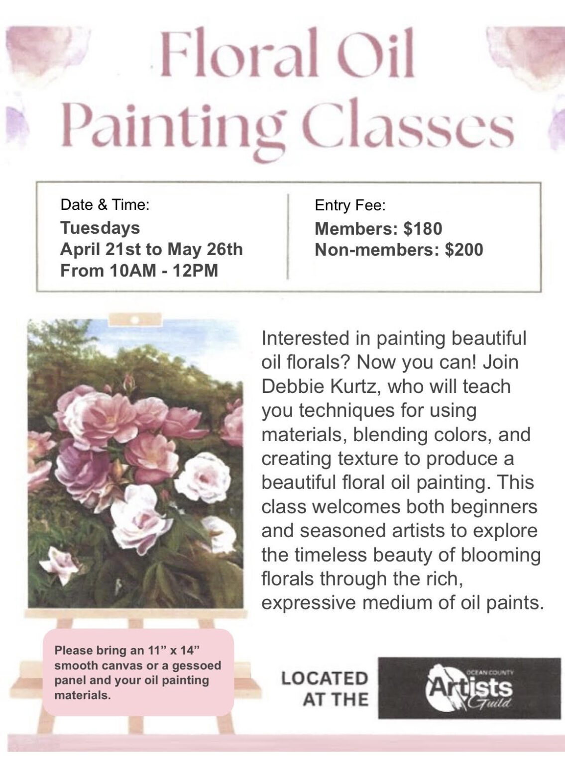 This Week at the Guild 03/30/2026 - Ocean County Artists' Guild